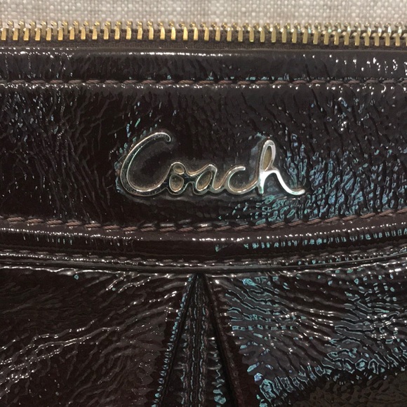 Coach | Bags | Coach Shiny Leather Purse | Poshmark